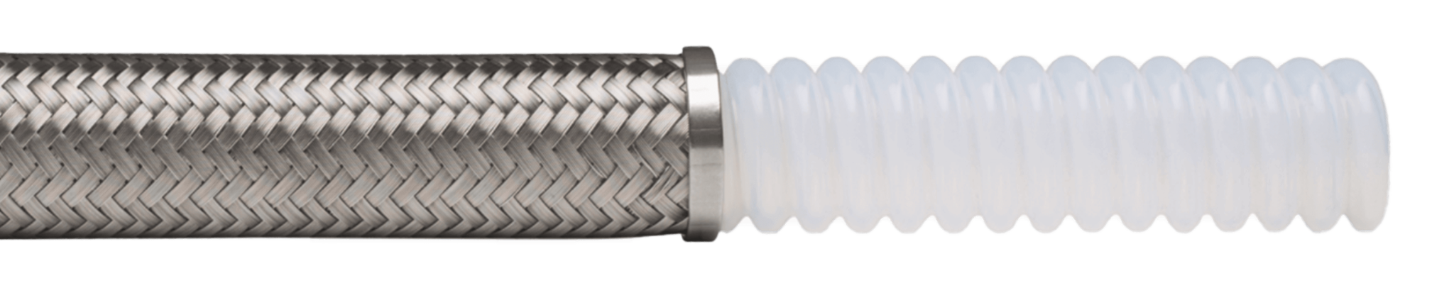 TCMB1 CONVOLUTED TEFLON® HOSE WITH STAINLESS STEEL BRAID | Lined Piping ...